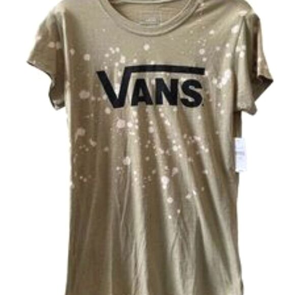 Vans | Tops | Vans Logo Distressed Speckeled Ss Tshirt | Poshmark